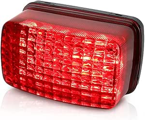 TEBOCR ATV Brake Tail Lights Red Led Taillight with Turn Signals Fit ...