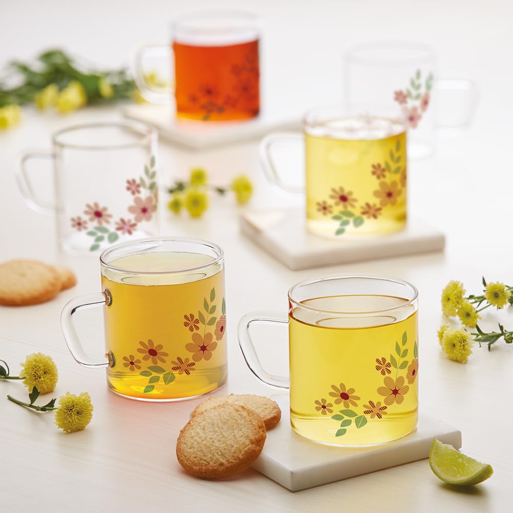 Buy Borosil 190ml 6pc Vision Ayana Tea and Coffee Classic Mug Set ...