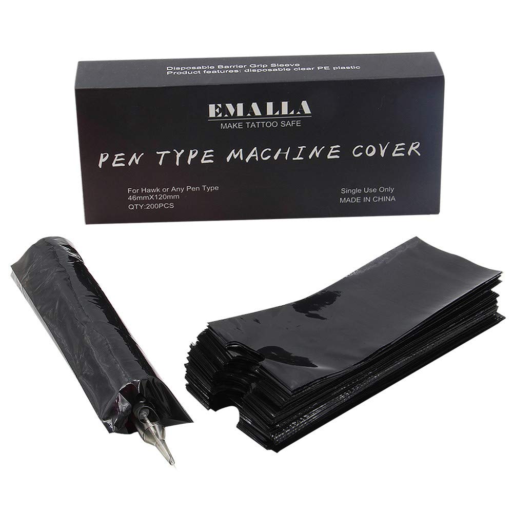 Amazon.com: Tattoo Pen Covers - BoChang 200pcs Disposable Tattoo ...