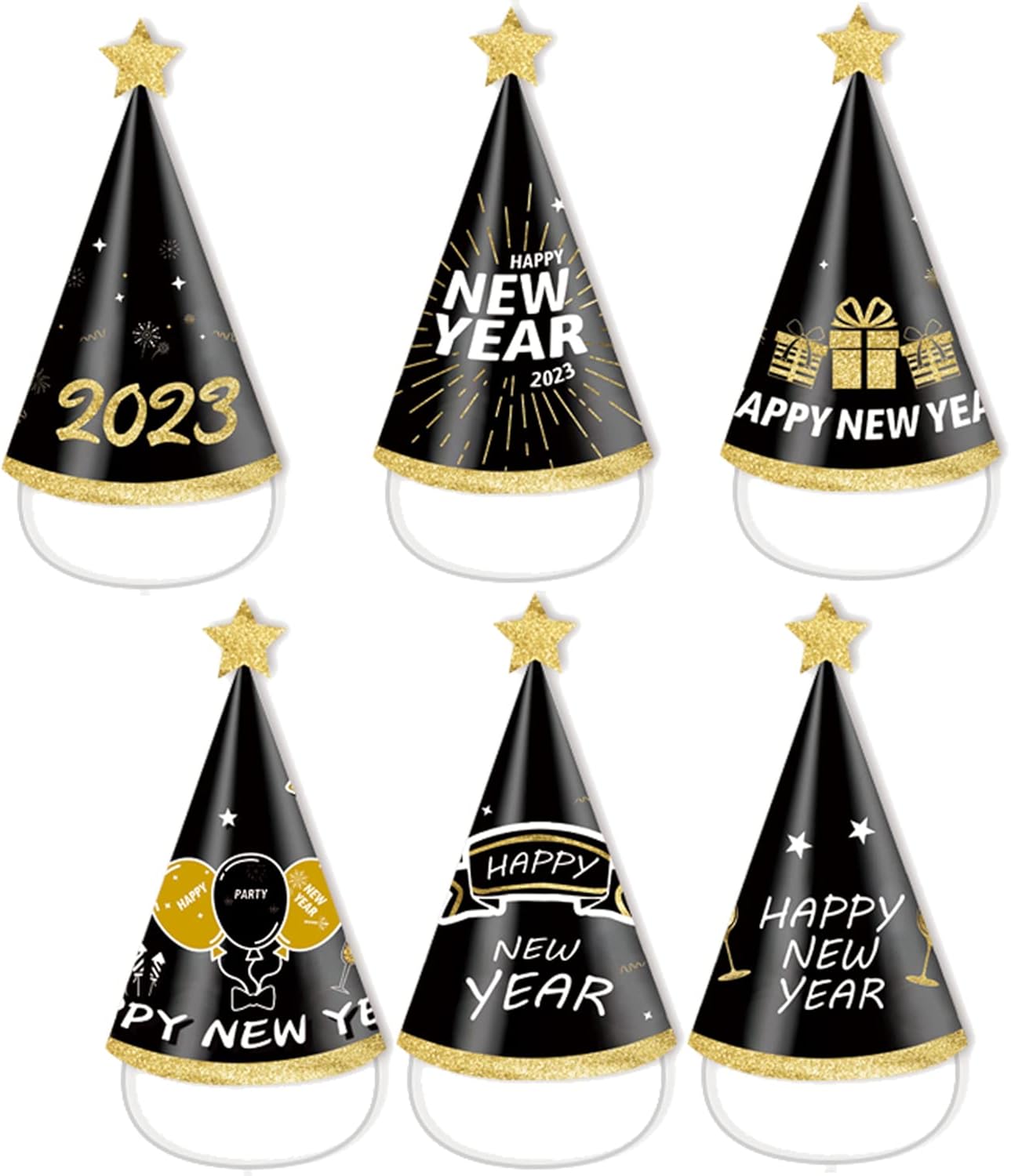 Amazon.com: New Years Eve Party Hats, 12 Pack New Years Eve Hats- NYE ...