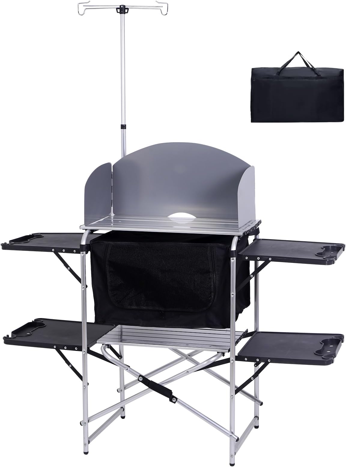 Amazon.com: Athena Collection Folding Kitchen Table Camping Cook ...
