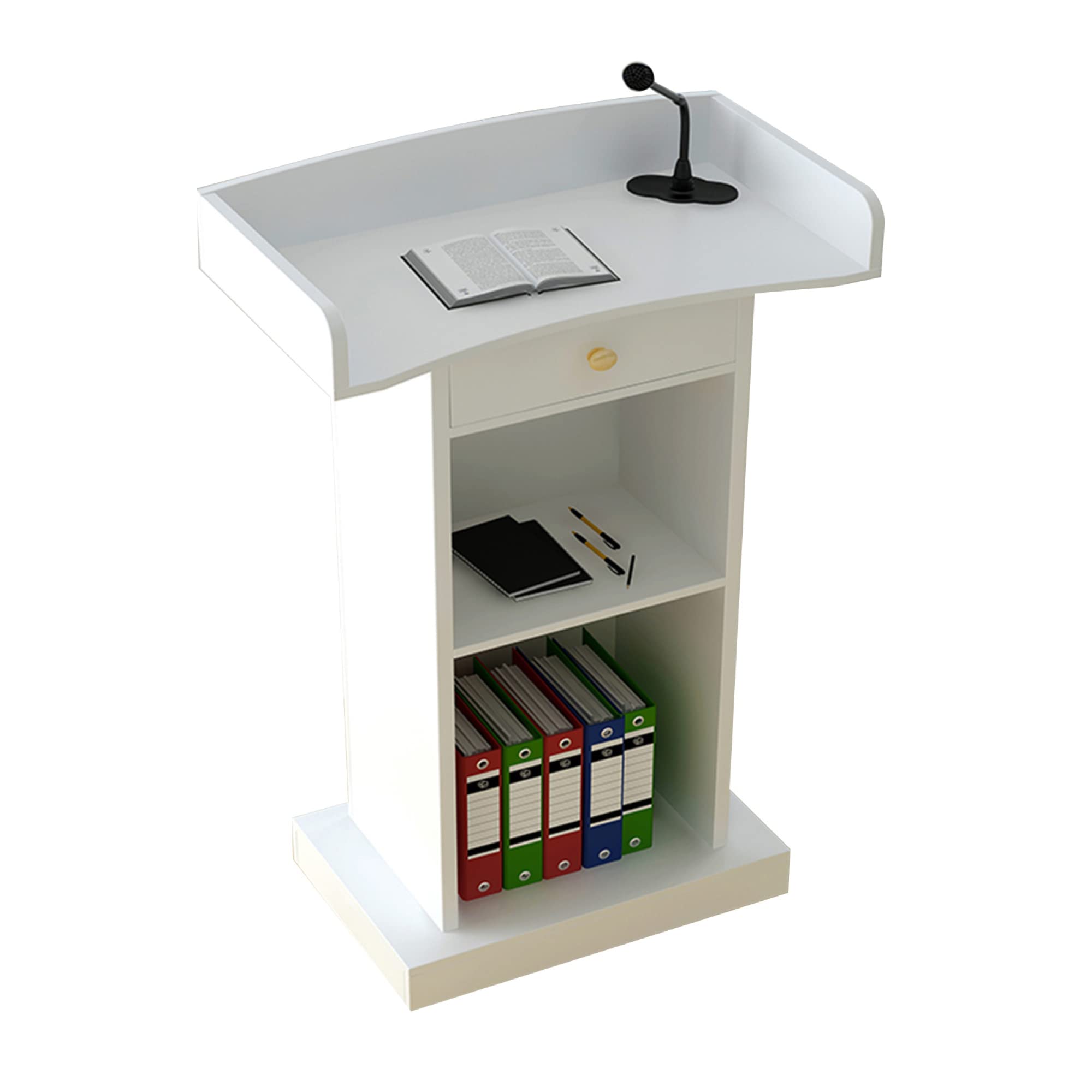 Buy Lectern Podium Stand with Drawer, Presentation Concert Podium ...
