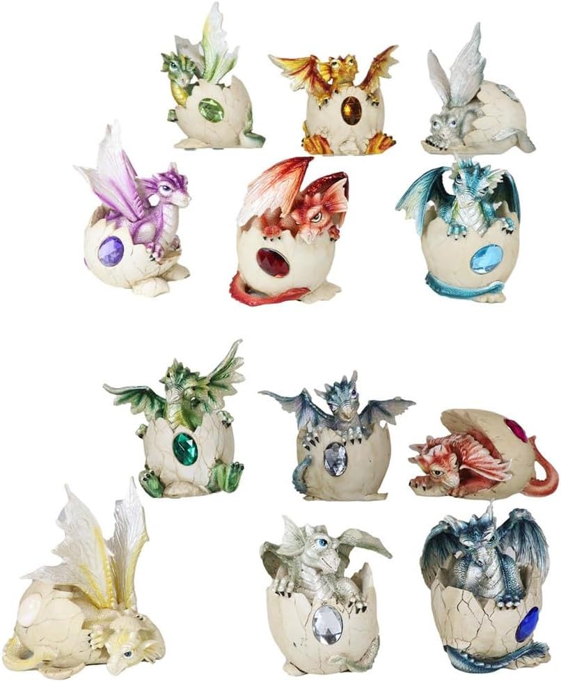 Amazon.com: Ebros Gift 12 Month Birthstone Dragons Hatchling Egg ...