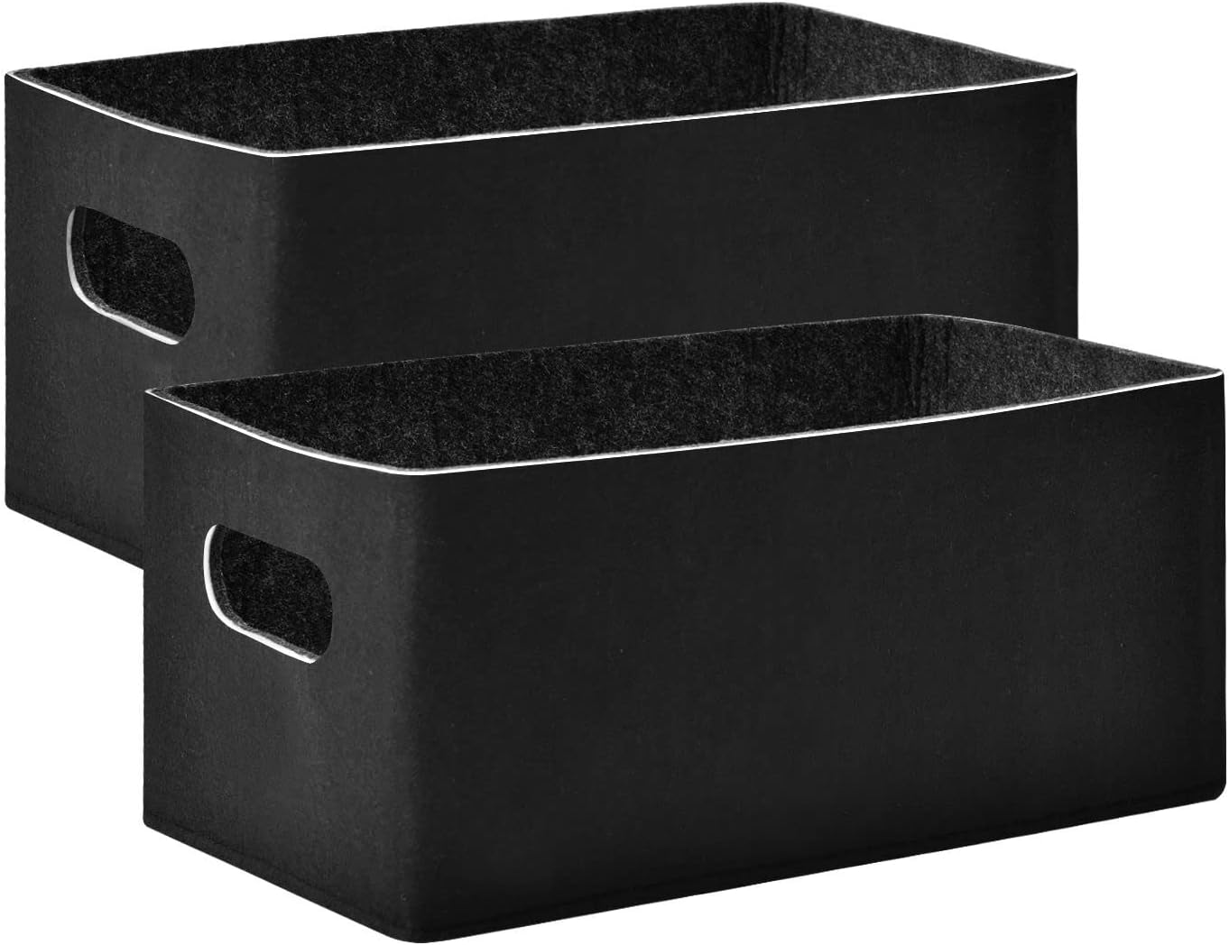 Amazon.com - Black Storage Baskets Storage Bins Baskets Boxes for ...