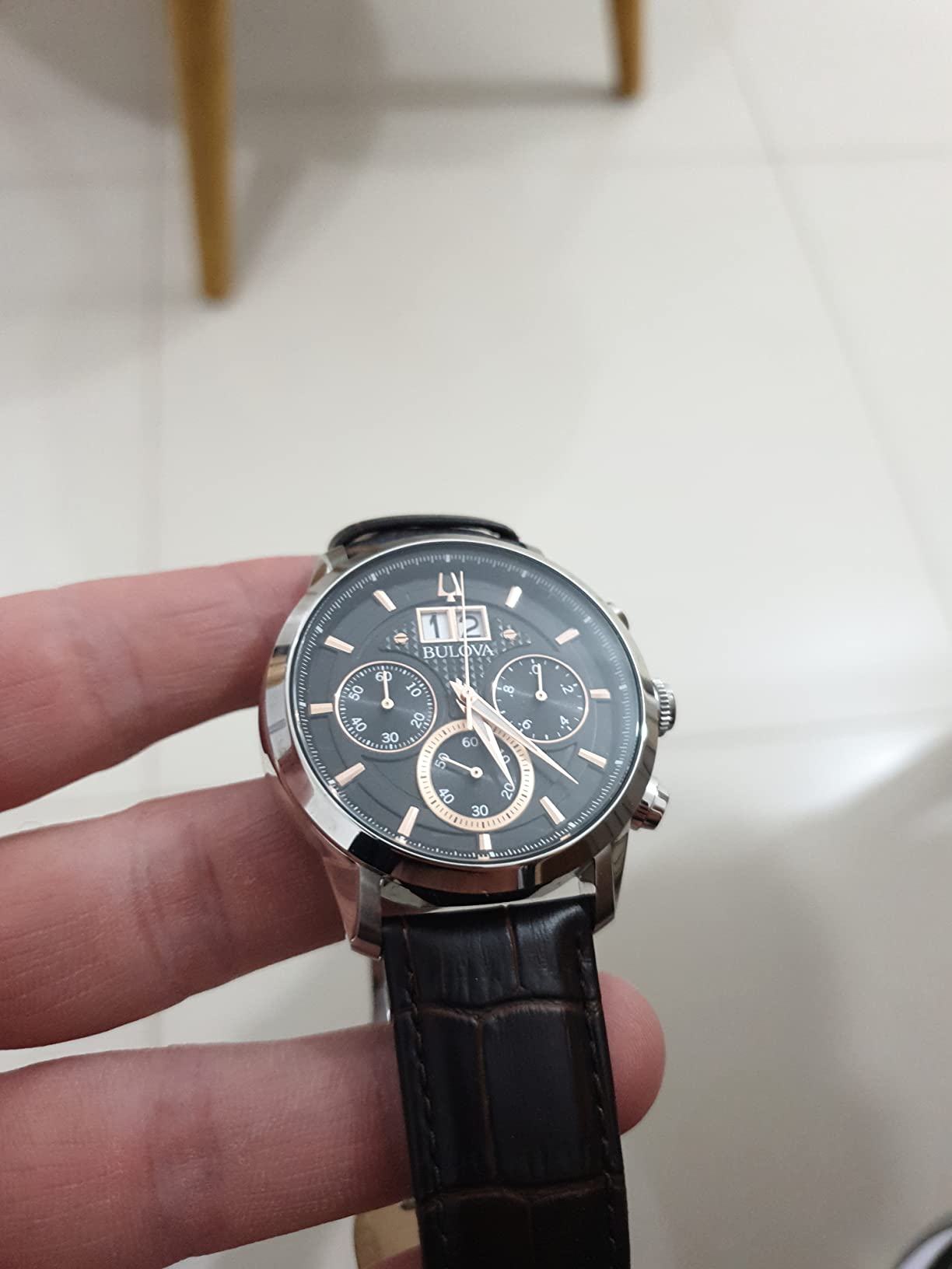 $47/mo - Finance Bulova Men's Classic Sutton Big Date Chronograph Watch ...