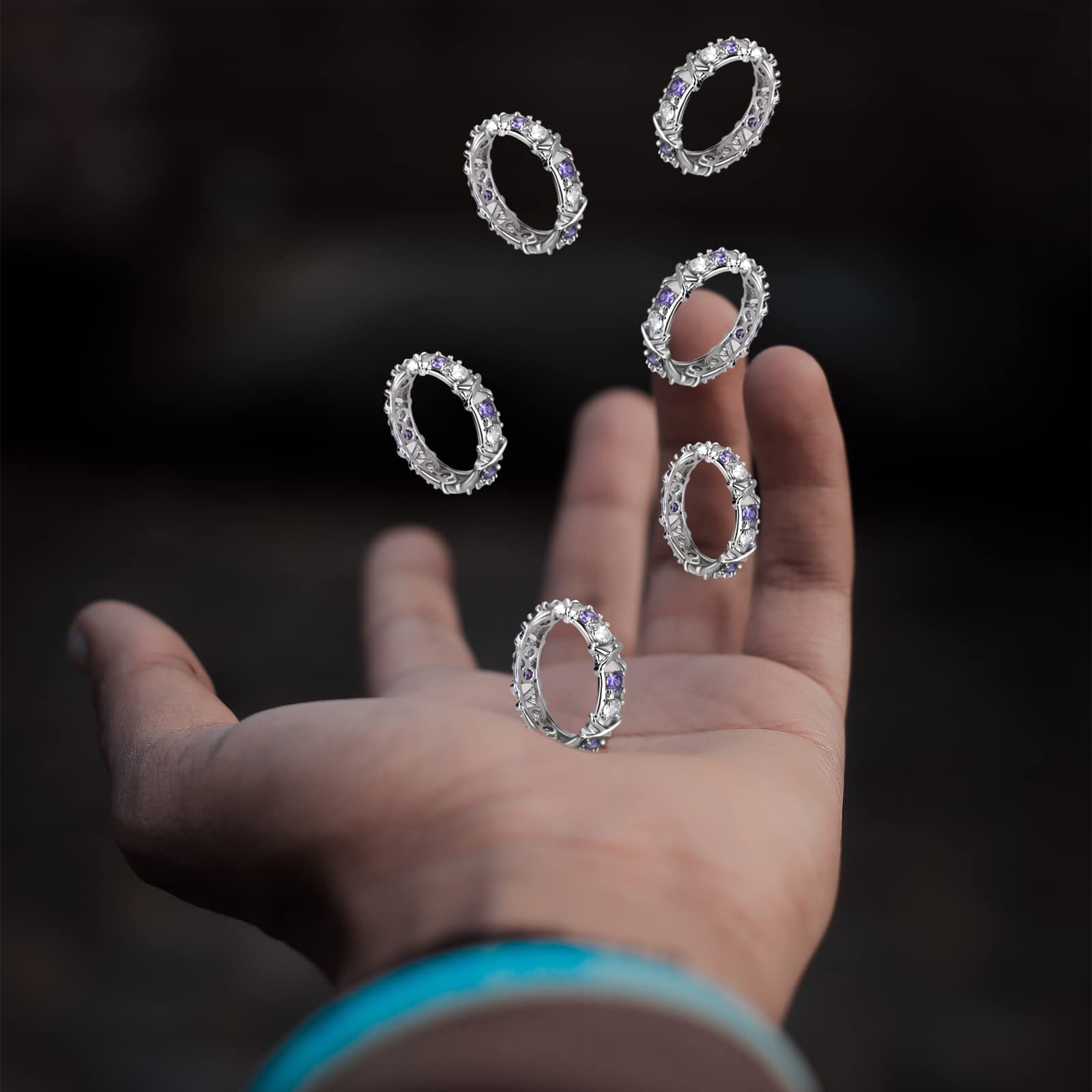 Snapklik.com : Moissanite Magnetology Lymphvity Ring, Magnetic Zircon ...