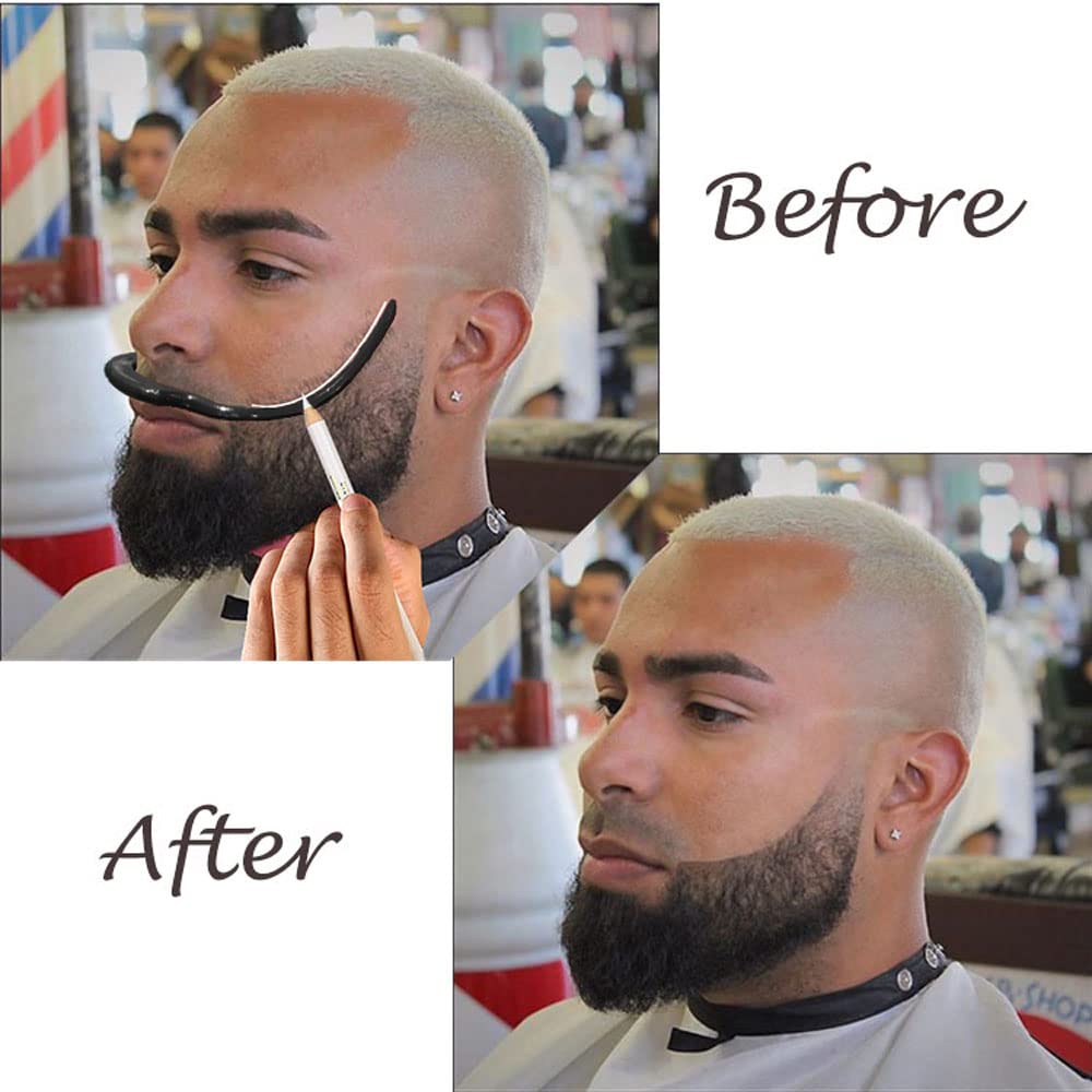 Snapklik.com : Beard Shaping Tool - Beard Shaping Template Barber ...