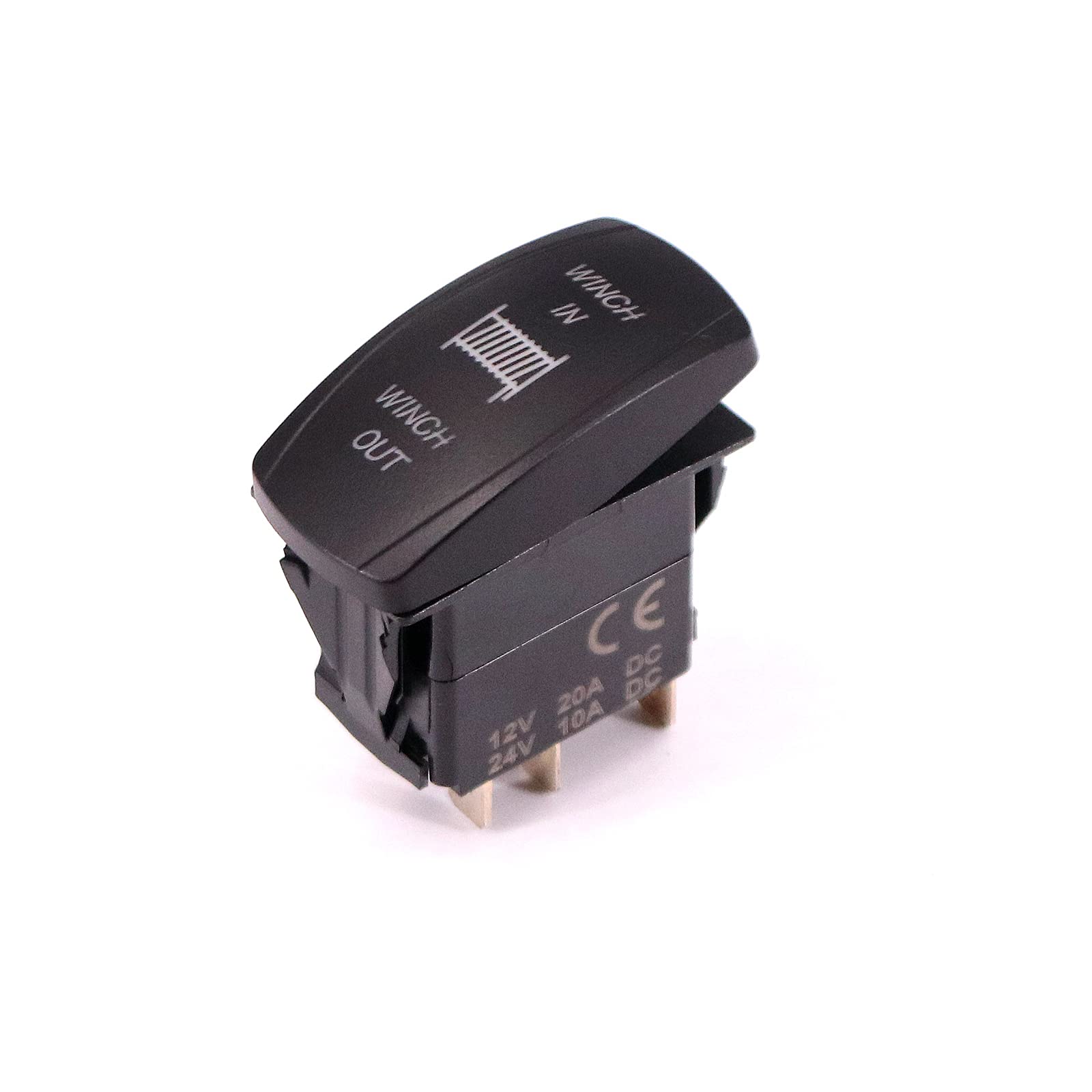 Buy PONDWAY ON/OFF Rocker Switch Laser Etch with"WINCH IN & WINCH OUT ...