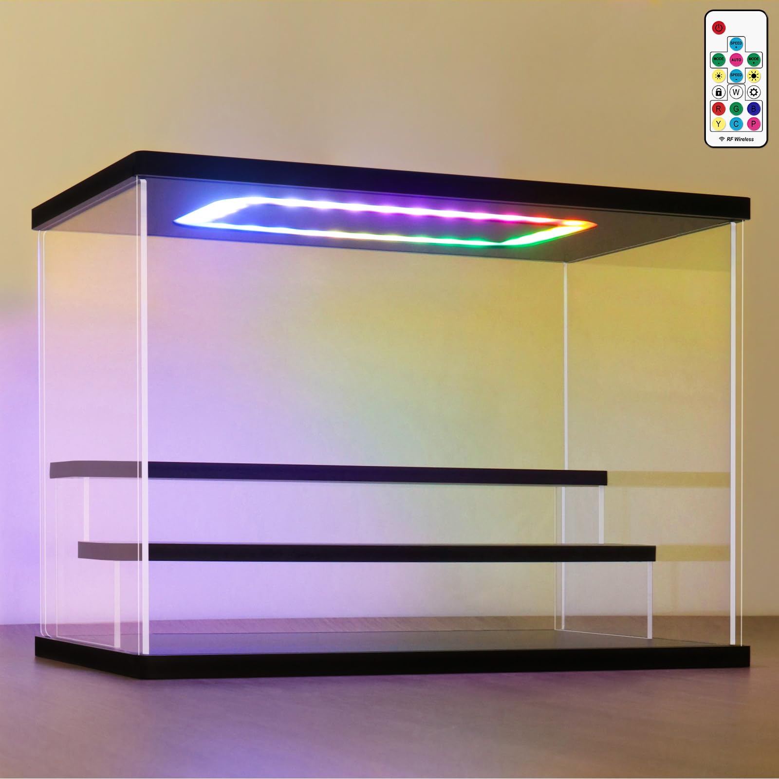 Amazon.com: NONEMEY Clear Acrylic Display Case with Light ,3/4/5/6 Tier ...