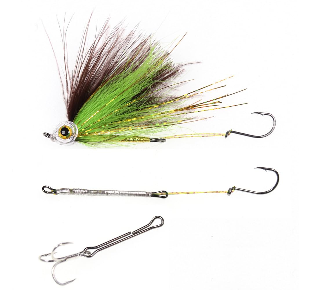 Amazon.com : KTGCOZS Pack of 50 Articulated Shanks for Tying Streamers ...