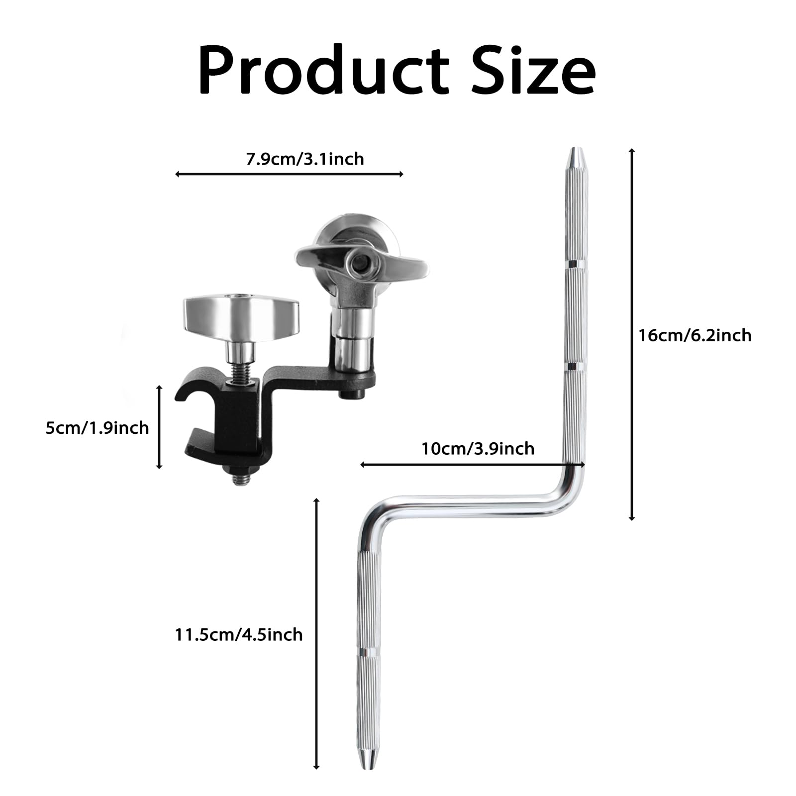 Snapklik.com : EASTROCK Snare Drum Cowbell Clamp Cowbell Mount Bracket ...