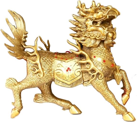 Amazon.com: WEALTHCOMING Feng Shui Products Kirin Statue,Chinese Dragon ...
