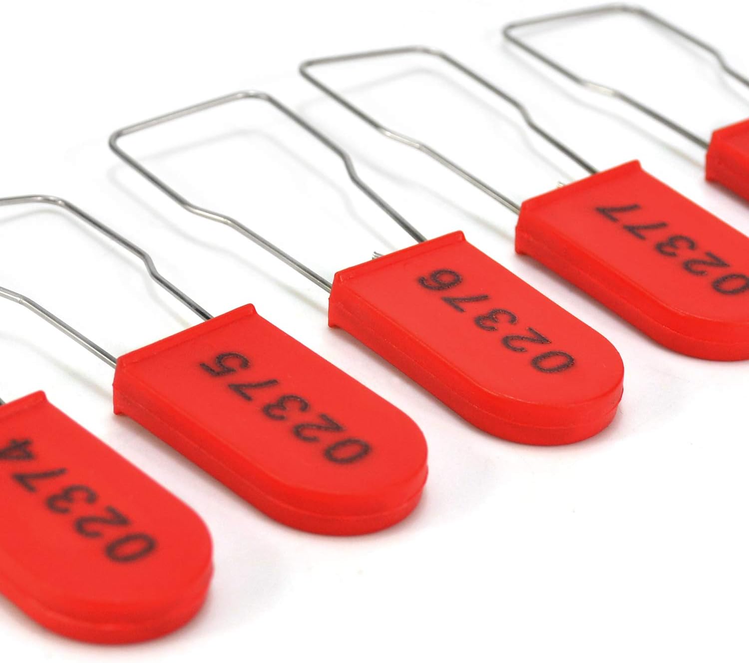 100 PCS Plastic Wire Padlocks, Numbered Plastic Padlocks Security Seals ...