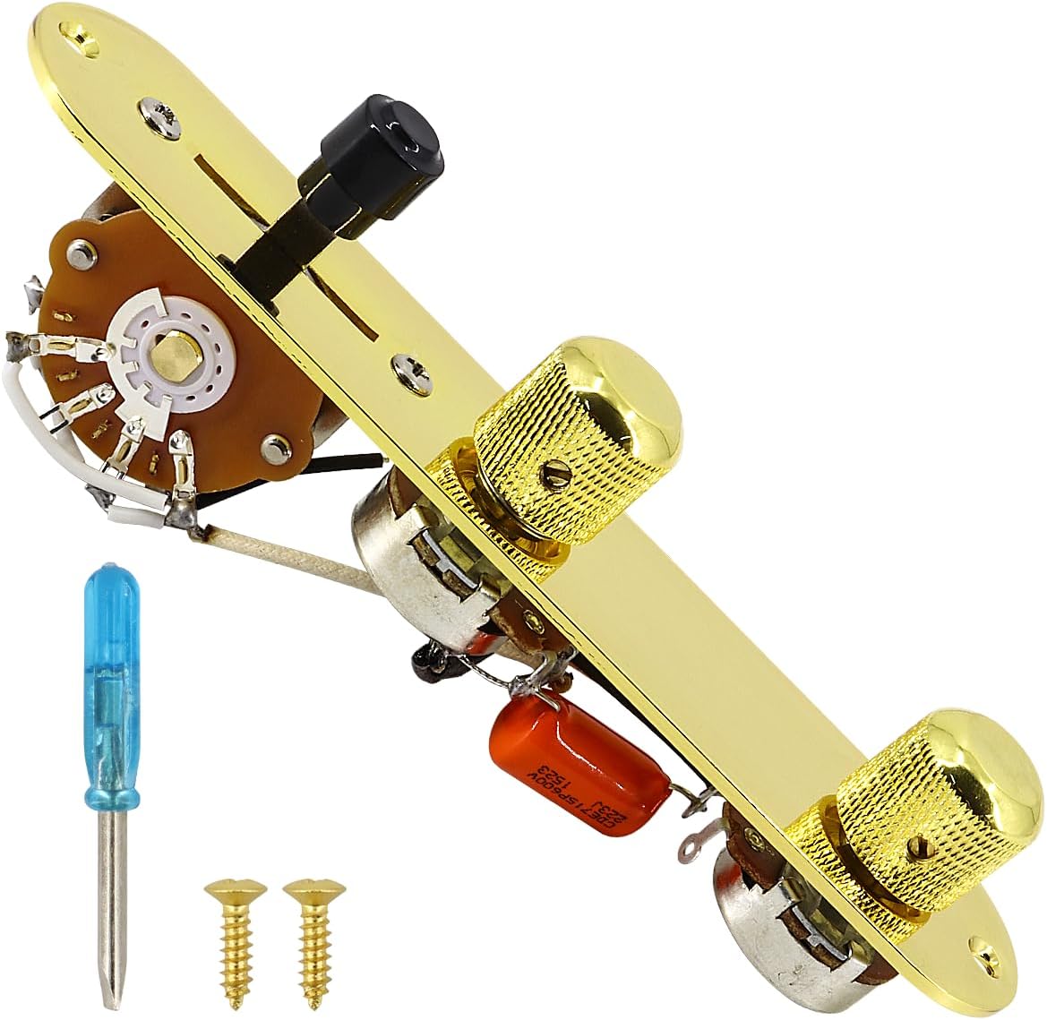 Amazon.com: Domofa Loaded Guitar Control Plate for Telecaster Electric ...