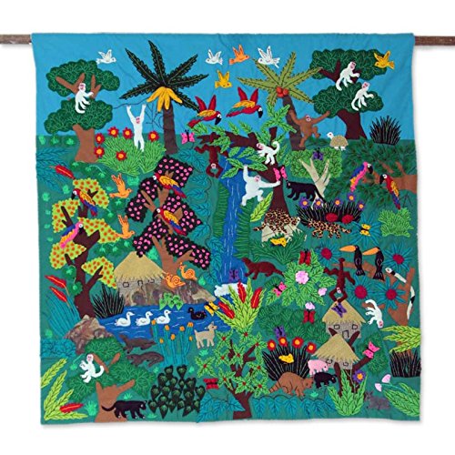 NOVICA "Peruvian Amazon" Applique Wall Hanging : Amazon.in: Home & Kitchen