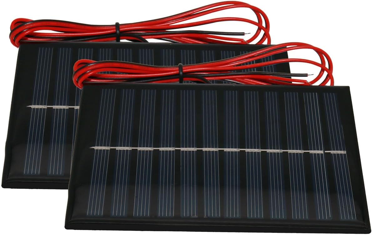 Amazon.com: 2Pcs Mini Solar Panels for Solar Power, 6V 220mA Mini Solar ...