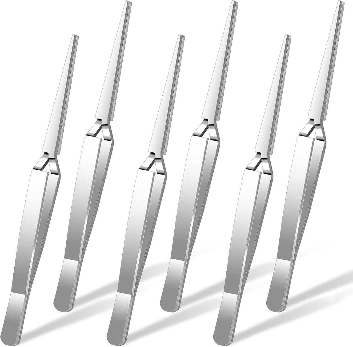 Amazon.com: Craft Tweezers, 6-Piece Set - Straight Tip, Cross-Locking ...