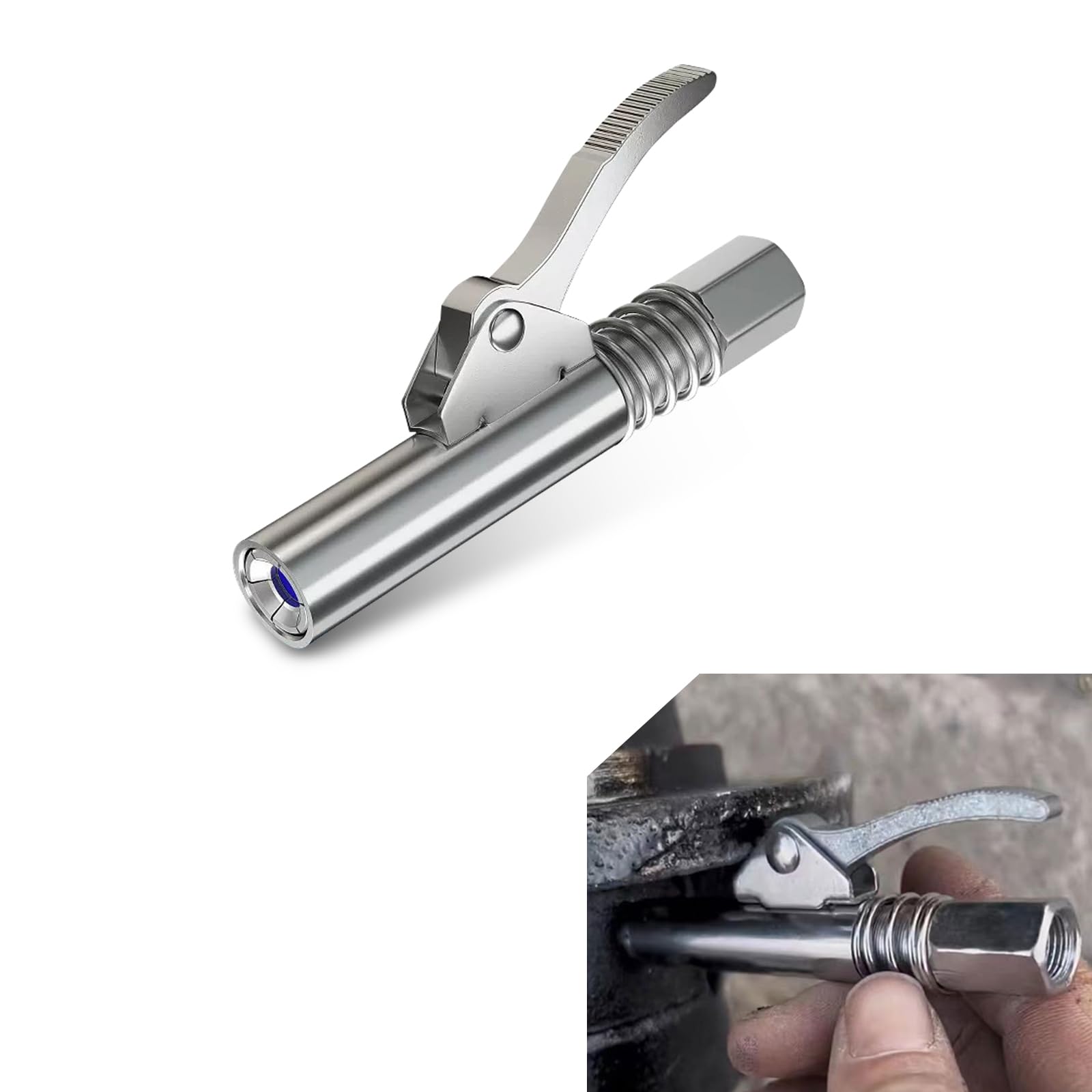 Amazon.com: Yumfugu 1 PC Car Grease Gun Coupler, High-Pressure Double ...