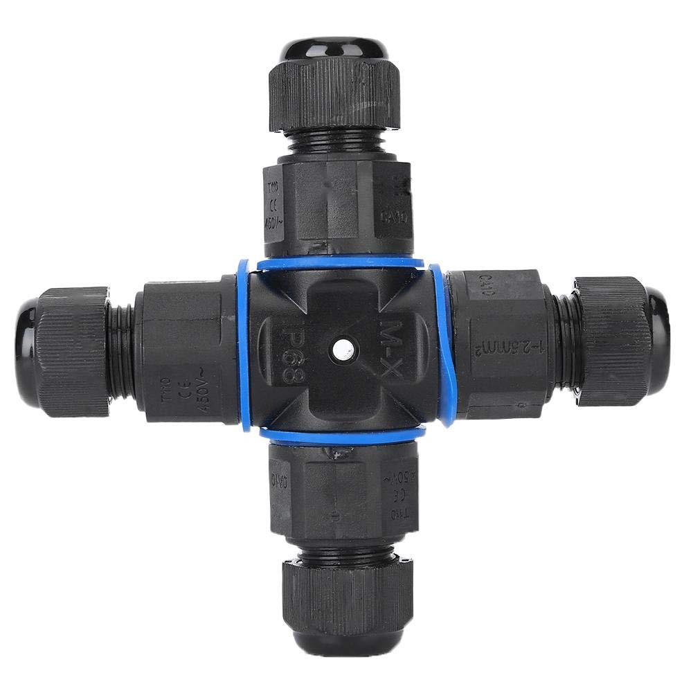 4-Way Junction Box, 4-Way Junction Box Connector IP68 Waterproof ...