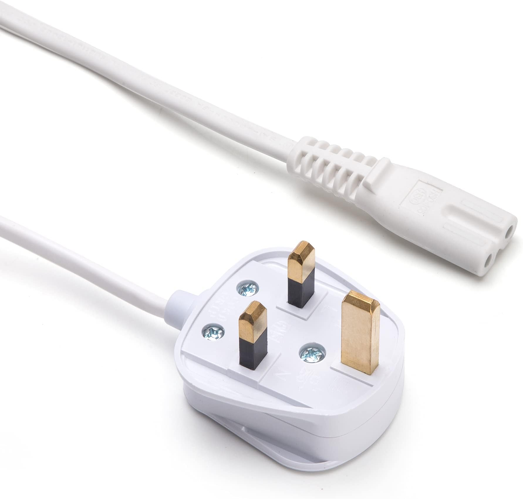 1.2M Computer Power Cable, UK PC Power Cable Figure 8 Power Cord 2 Pin ...