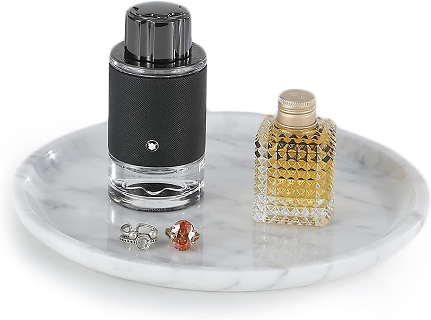 Amazon.com: OAIQNUJ Natural Marble Vanity Tray Genuine Black Marble ...