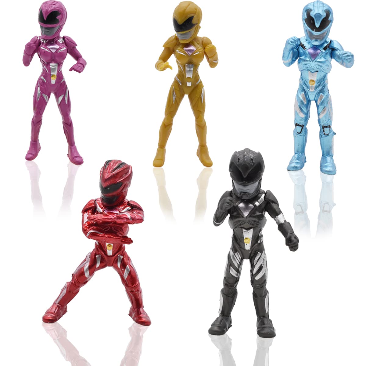 Buy Power Rangers Doll - simyron 5 pcs Power Rangers STAND UP Paper ...