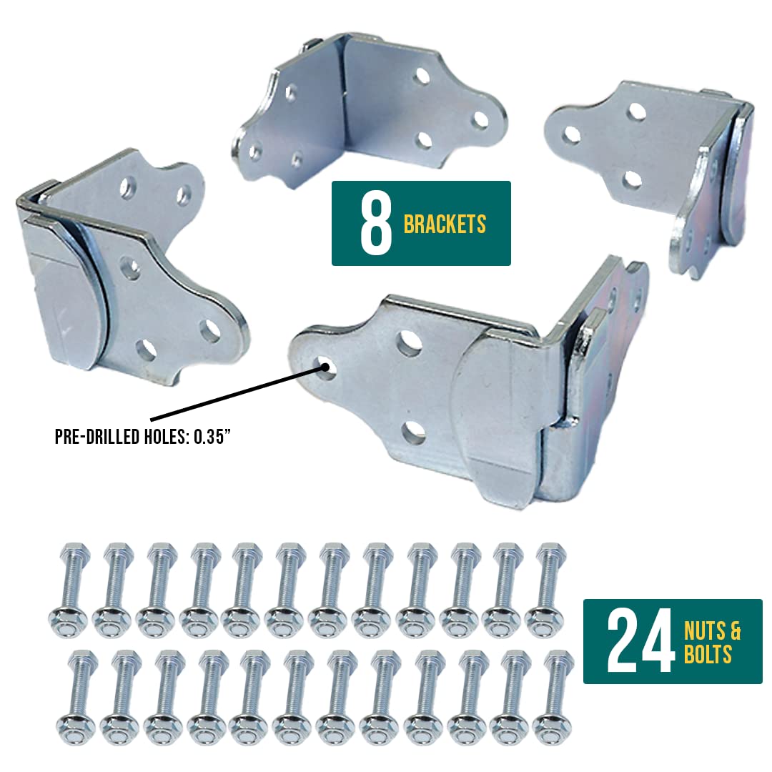 Snapklik.com : Boxer 8 Piece Set Of Heavy Duty Stake Rack Connectors