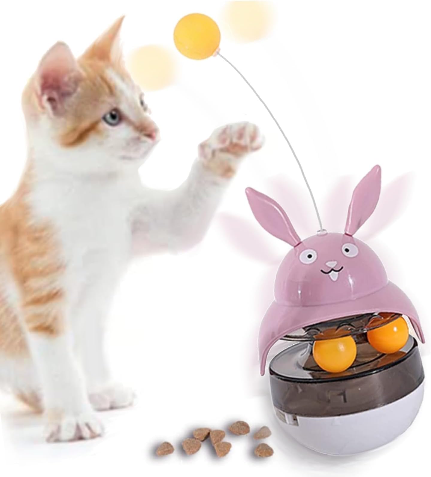 Amazon.com : Cat Treat Dispenser Toy - Cat Interactive Toy and Cat ...