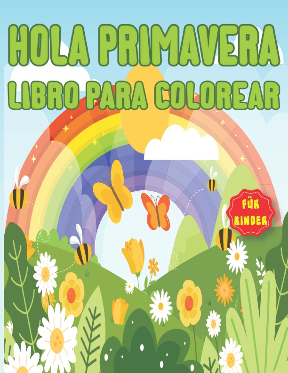 Buy hola primavera libro para colorear para niños: Adorable regalo de ...