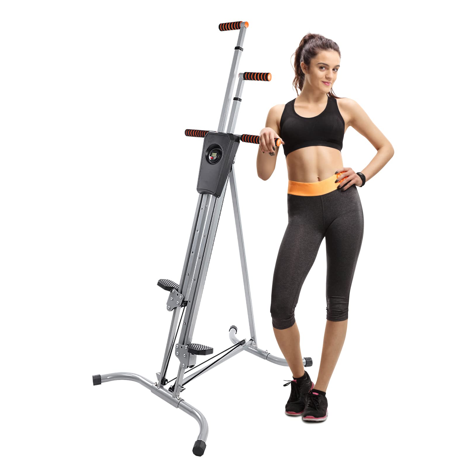 Buy Vertical Climber for Home Gym, Folding Height Adjustable Exercise ...