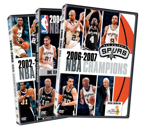 Amazon.com: NBA Champions 2002 - 2007: San Antonio Spurs (3-Pack) [DVD ...
