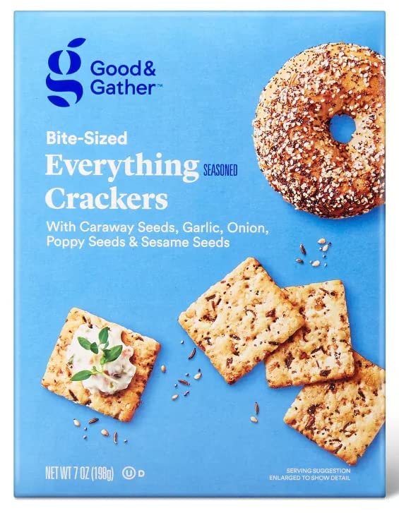 Buy Good & Gather Seasoned Bite Sized Everything Crackers 7 Oz. Caraway ...