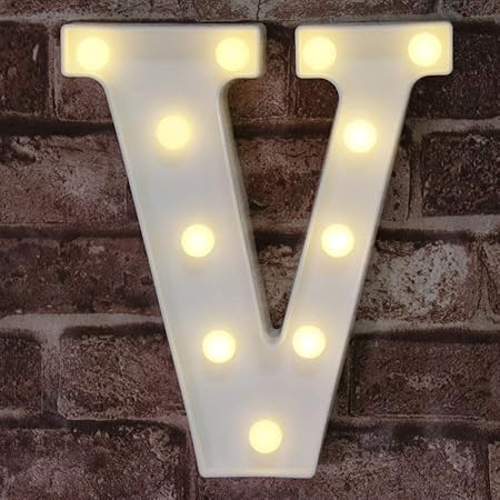 Amazon.com: Light up Letters LED Letter Black Alphabet Letter Night ...
