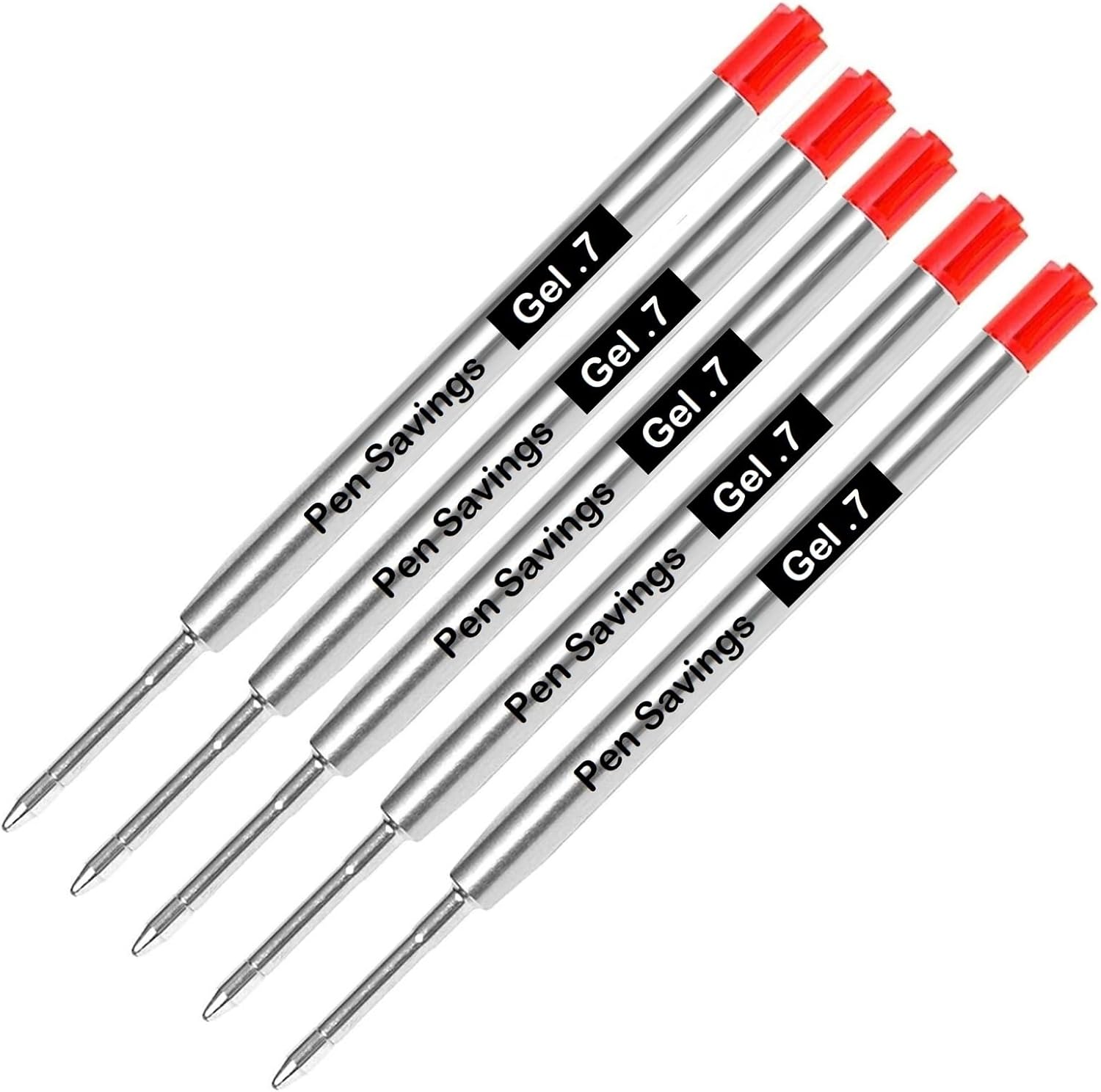 Amazon.com : 5 Pack, Pen Savings Gel Pen Refills Compatible with Parker ...