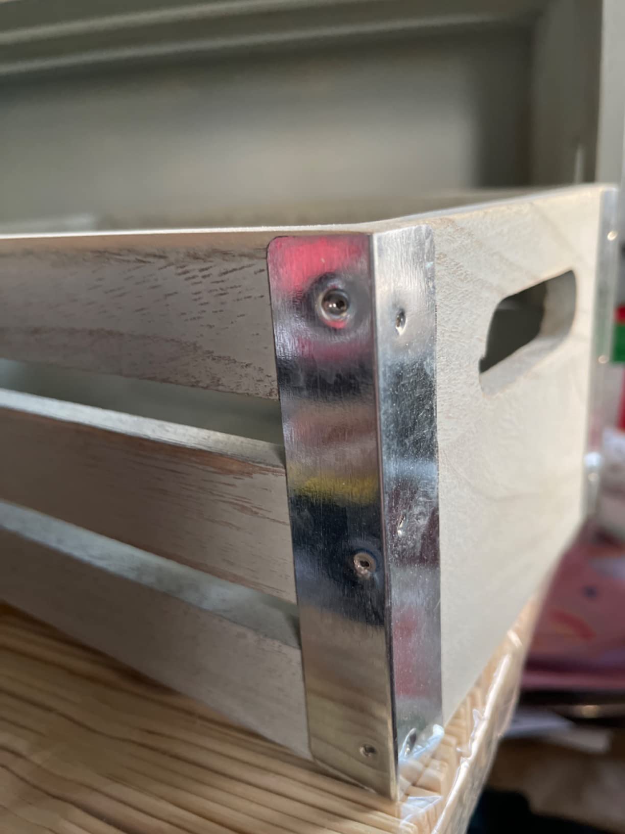 $9/mo - Finance SLPR Set of 3 Rustic White Wooden Crates for Display ...