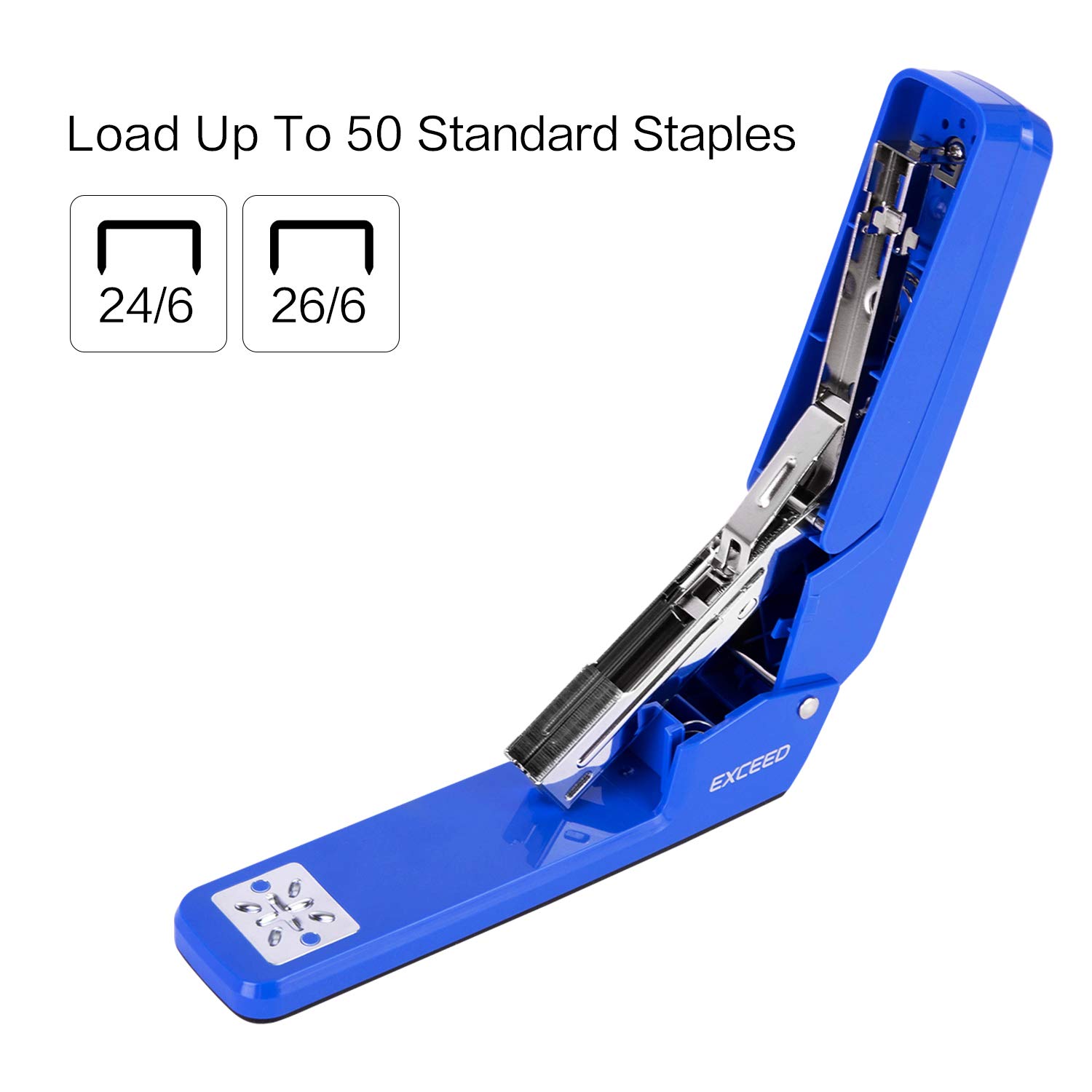 Snapklik.com : Deli Swing-Arm Swivel Stapler, 25 Sheet Capacity, 360 ...