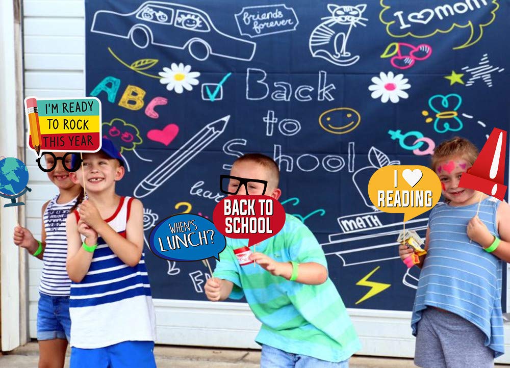 Back To School Photo Booth Props - 25Pcs Party Decoration for First Day ...