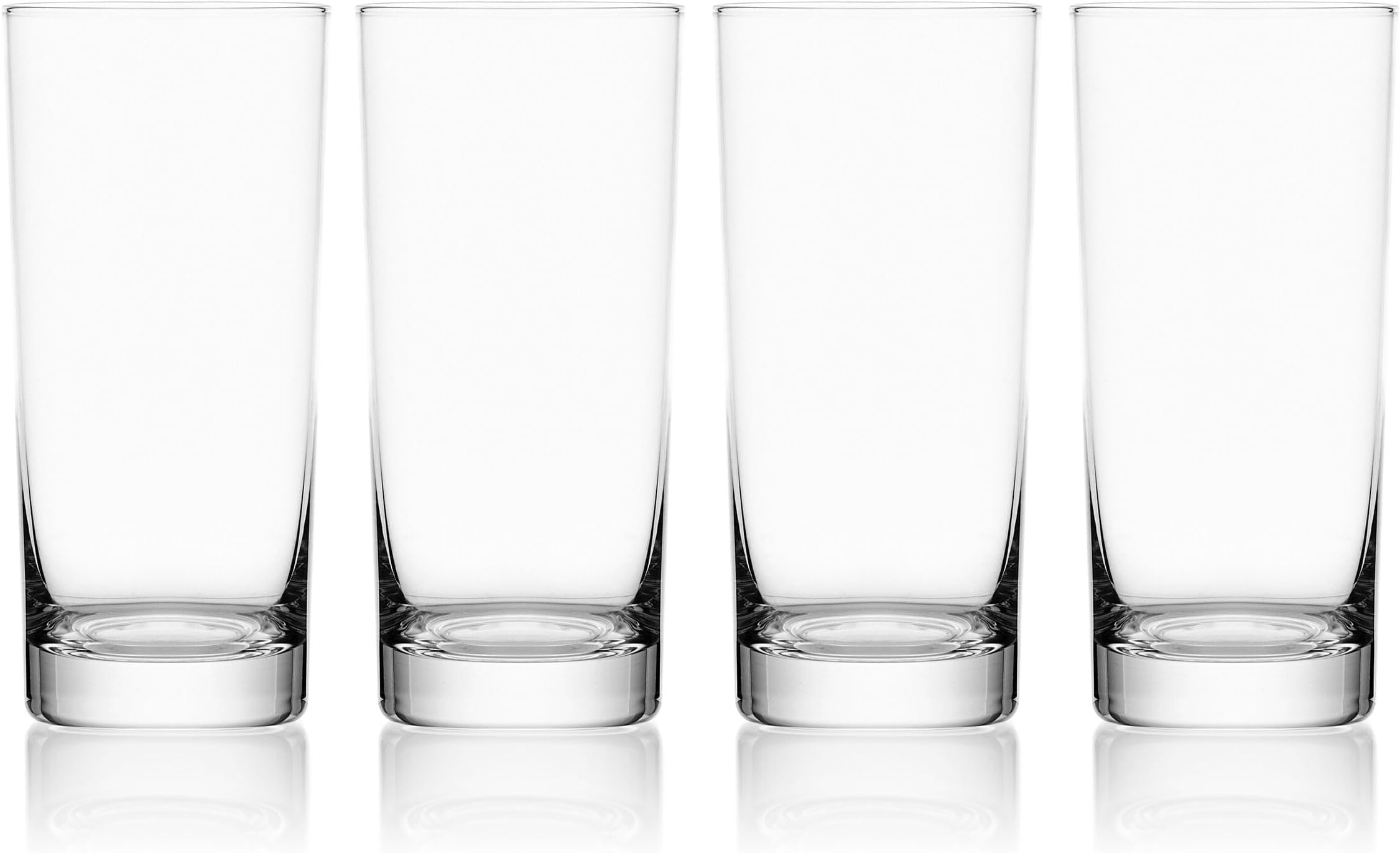 Amazon.com | Godinger Tall Beverage Glasses Collins All Purpose ...