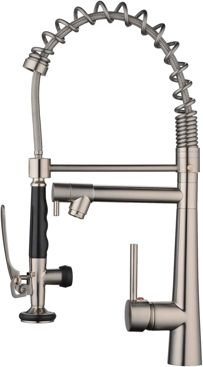Commercial Kitchen Pre-Rinse Spray Tap, Single Pedestal Pull Out ...