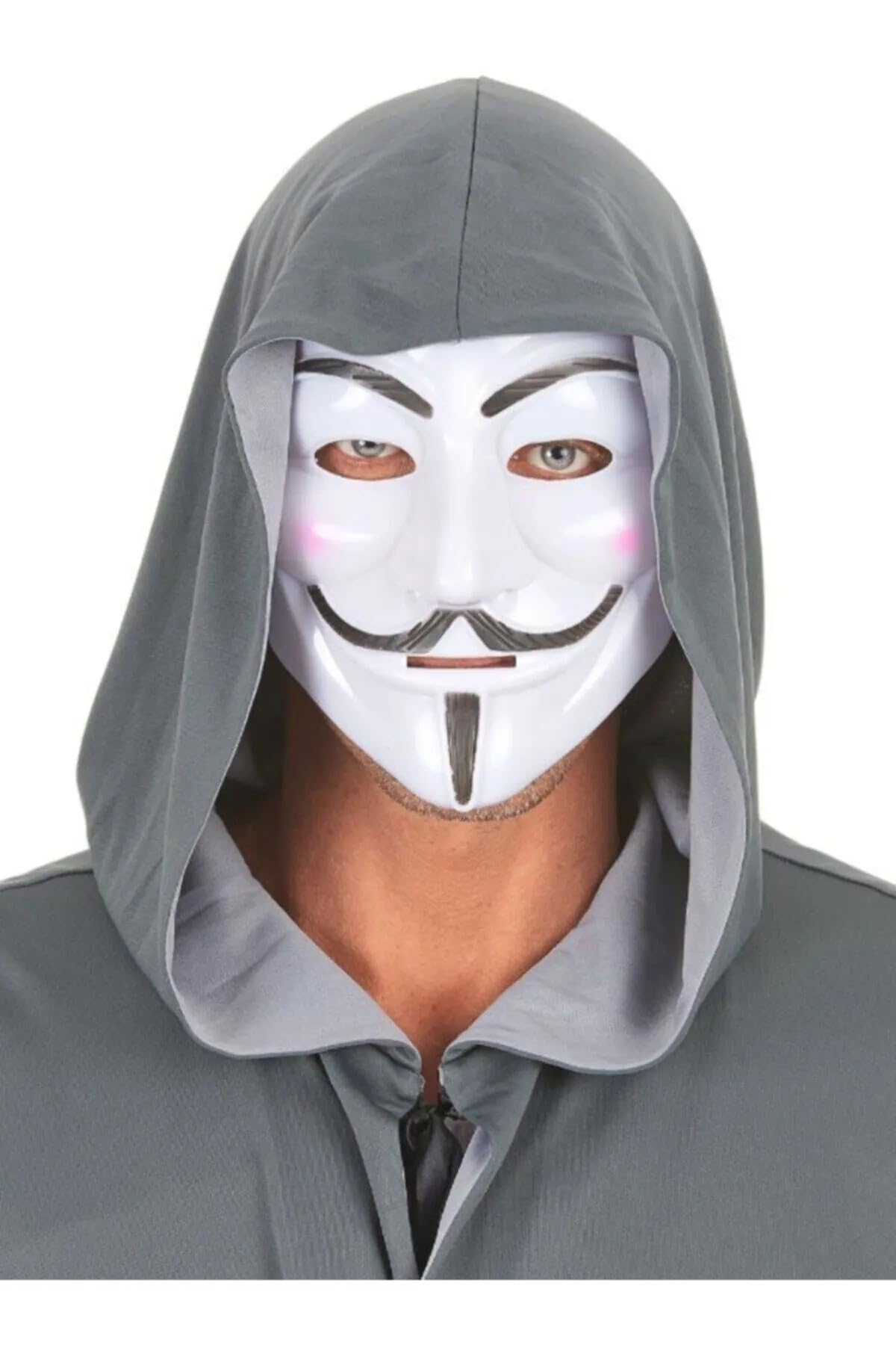 LEKAAB Halloween Guy Fawkes Mask Anonymous V for Vendetta Inspired Mask ...