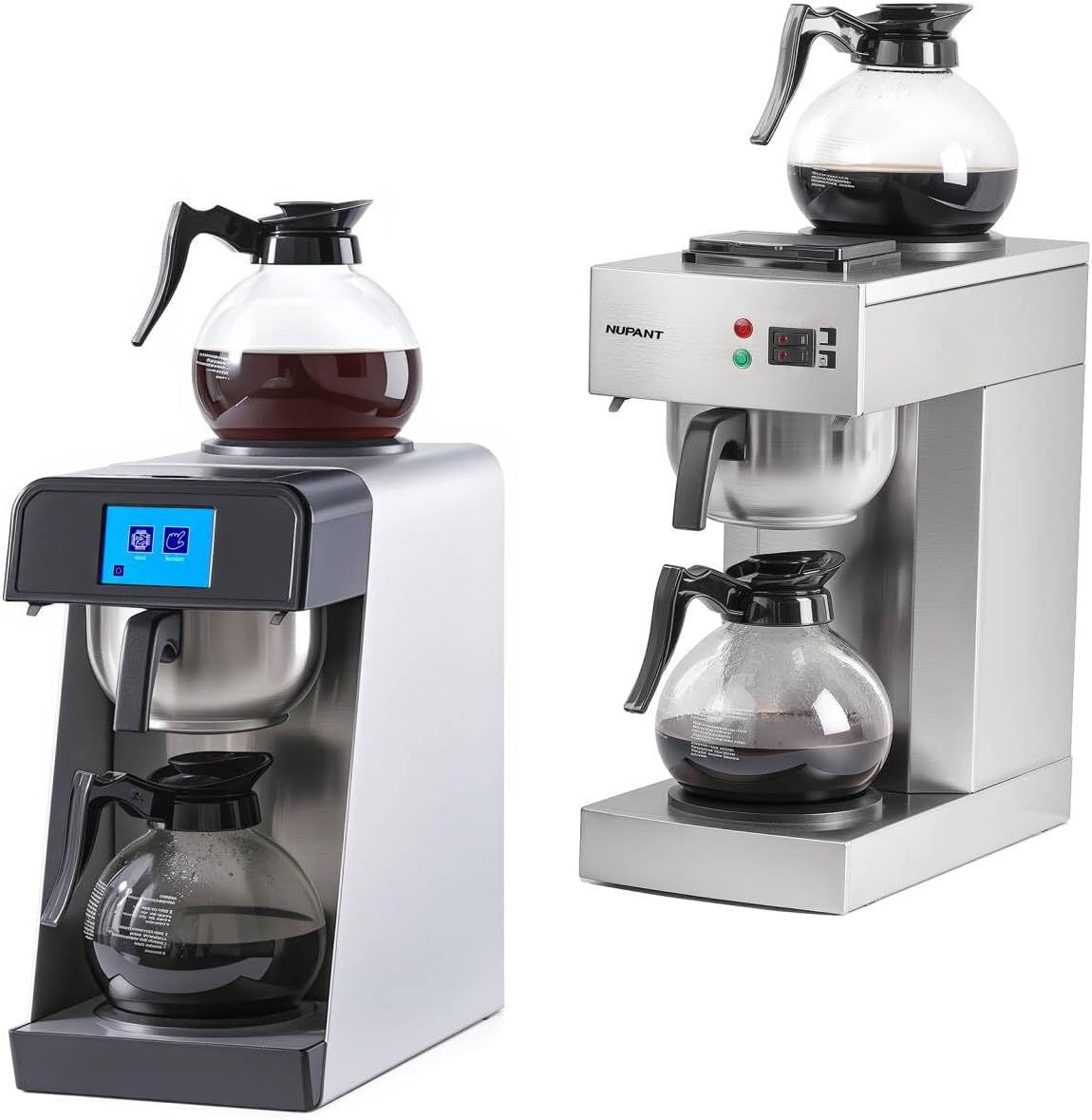 Amazon.com: 12 Cup Commercial Drip Coffee Maker Set, 1.8L Auto Filling ...