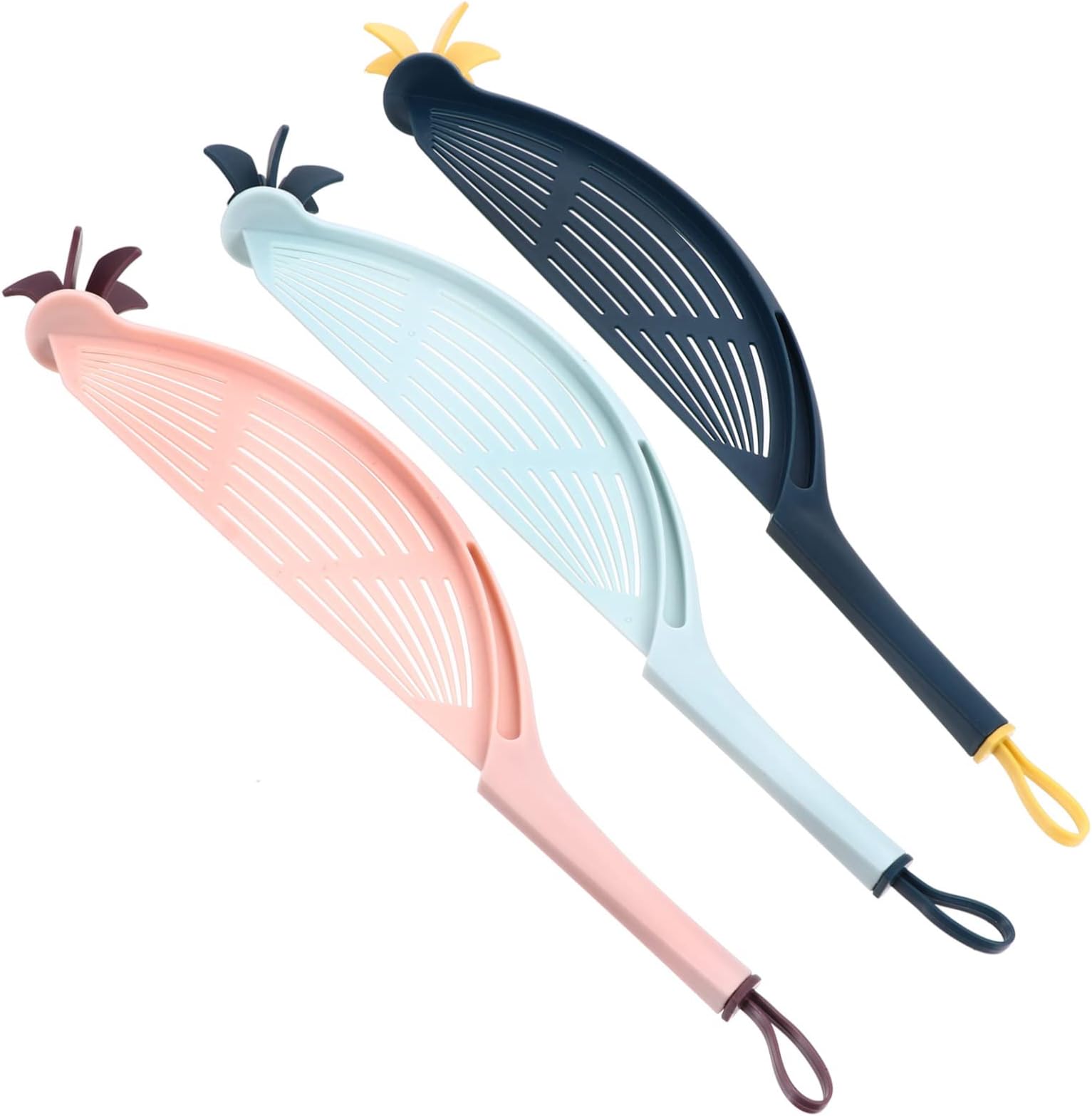 Amazon.com: 3 Pieces Pot Drainer with Handle Hand Held Pan Pot Strainer ...