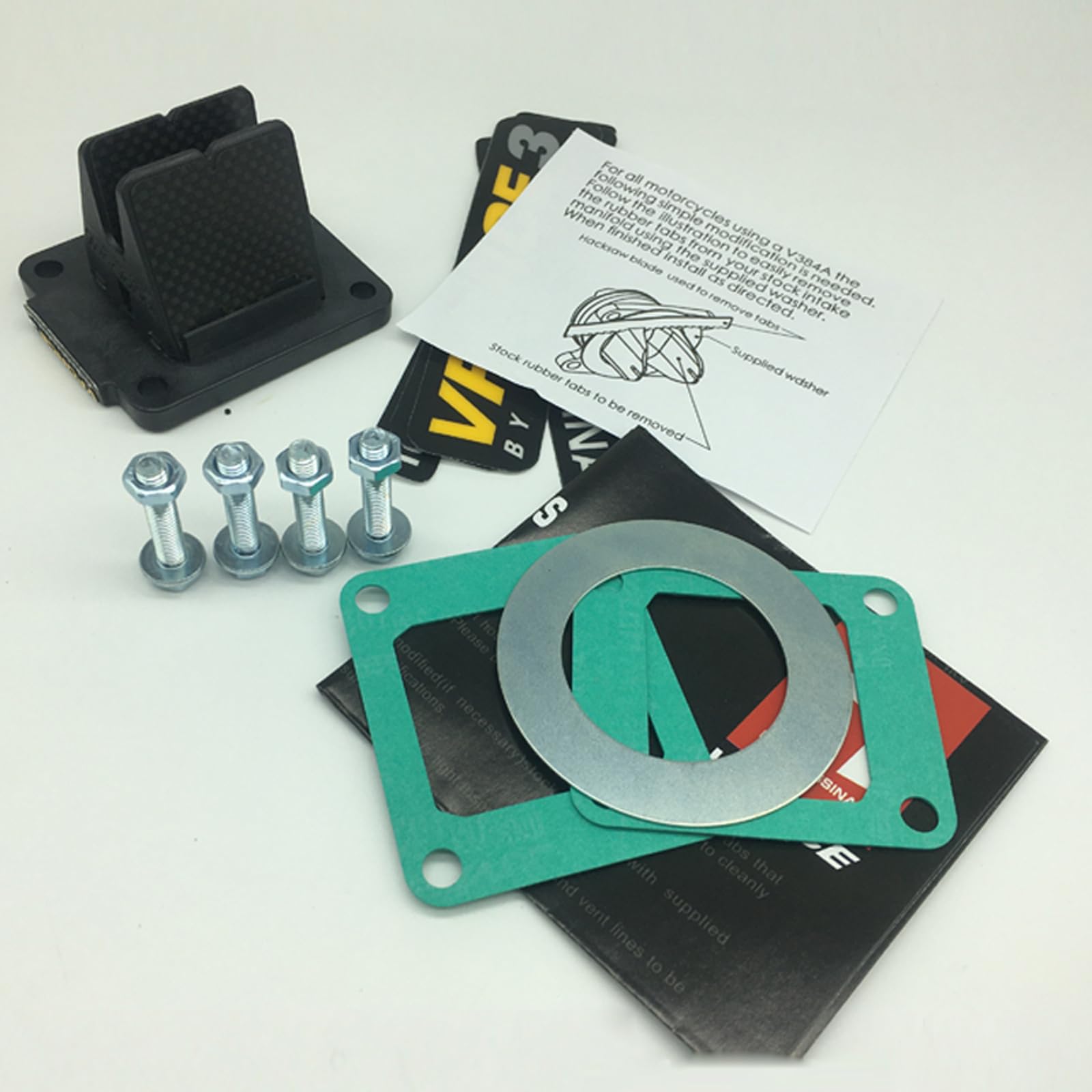 Amazon.com: Carmoeignin Reed Valve System V384A For Kawasaki KX80/KX85 ...