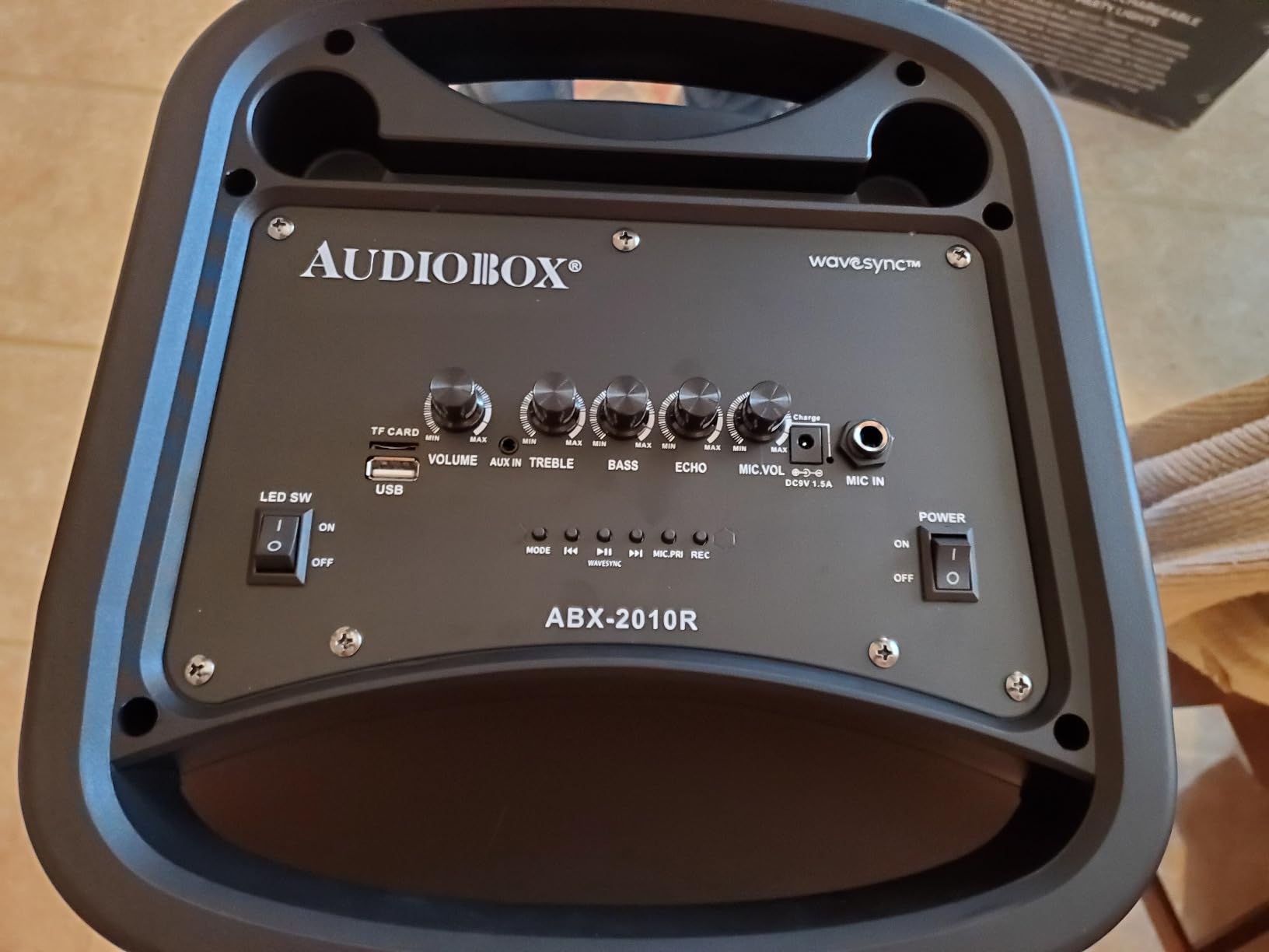 Amazon.com: Audiobox ABX-2010R Dual 10" Party Bluetooth Speaker ...