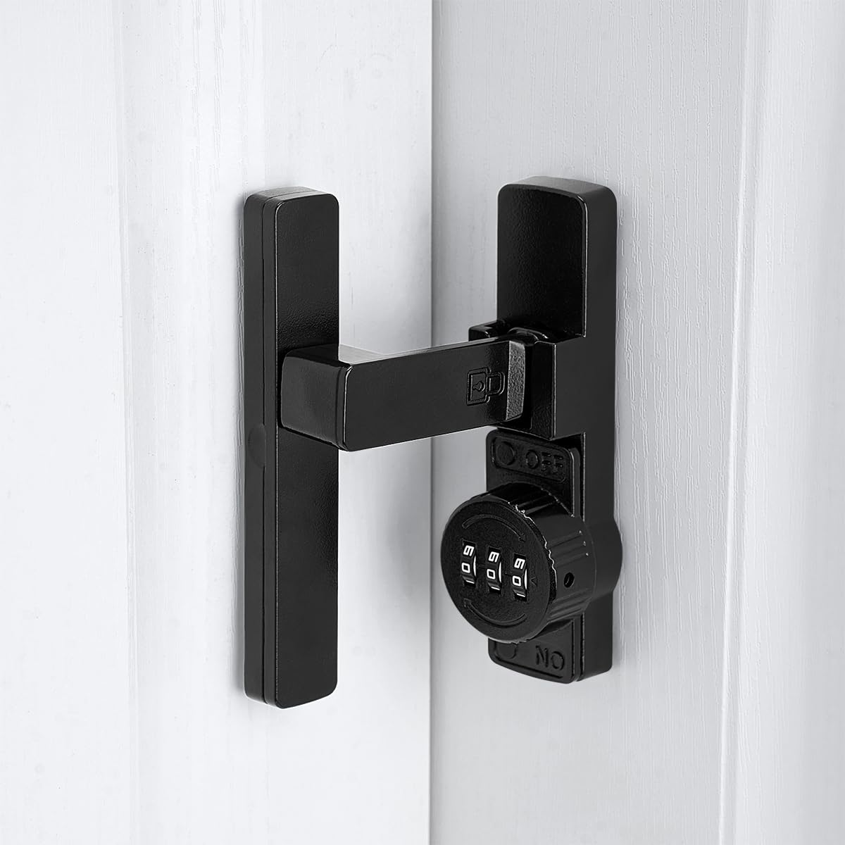 Snapklik.com : INIRET Black 90 Degree Barn Door Lock,Mechanical ...
