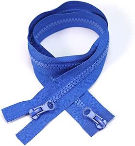 SYZIP 2PCS #5 Resin Separable Zippers (Two-Way), Dual Slider Open-End ...