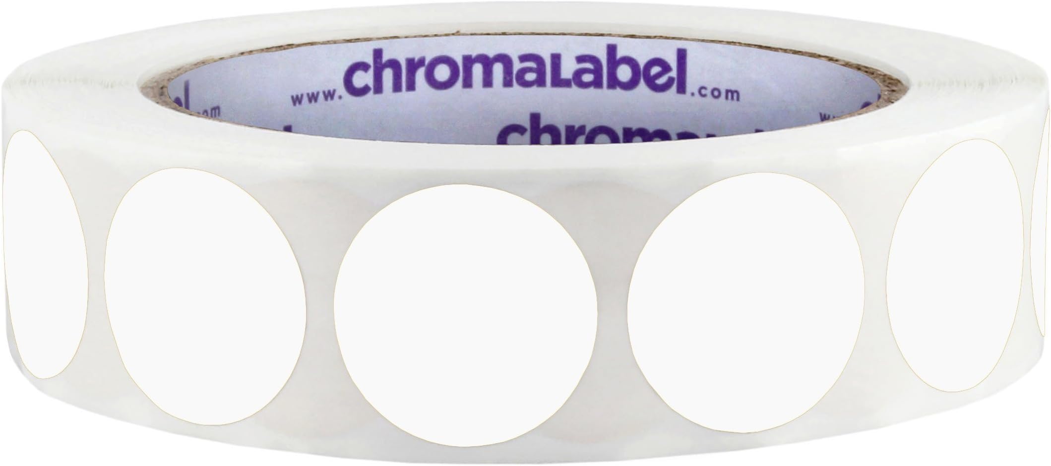 Amazon.com : ChromaLabel 1 Inch Circle Sticker Labels, Easy to Write On ...