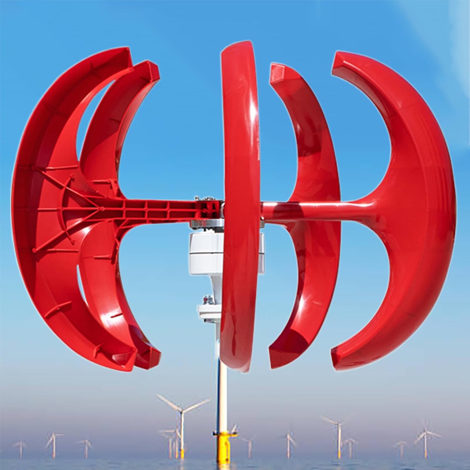 Amazon.com: Wind Turbine 100W 5 Blade Wind Vertical Generator Permanent ...