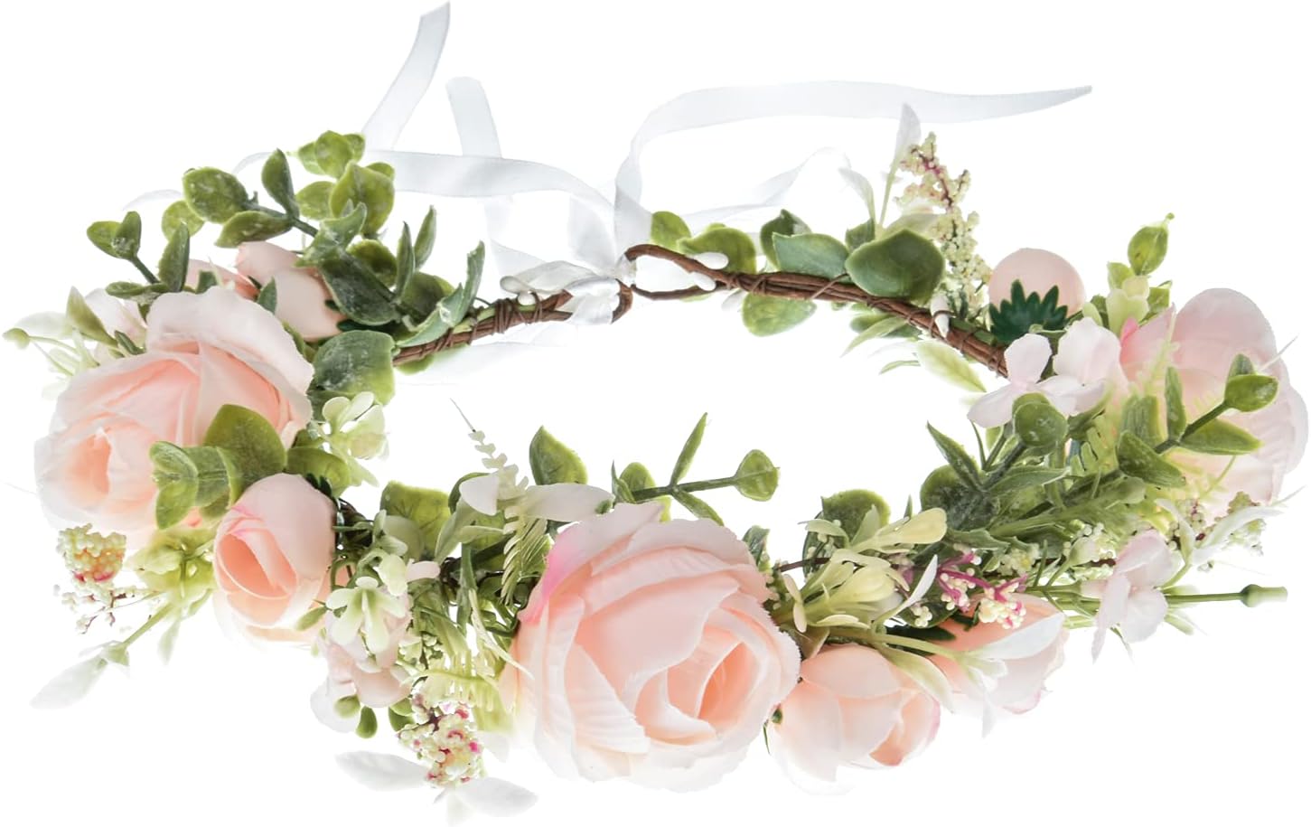 Amazon.com : Floral Fall Artificial Baby Breath Flower Halo Wedding ...