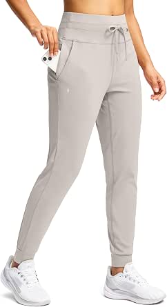 Amazon.com: Soothfeel Womens Joggers with Zipper Pockets High Waisted ...